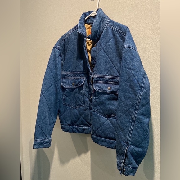 Levi's | Jackets & Coats | Levis Men Blue Jean Bomber Jacket | Poshmark